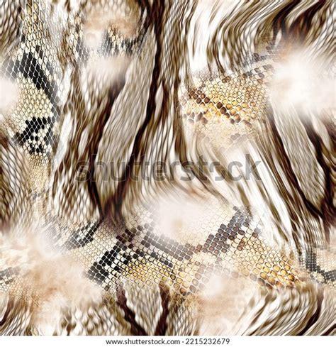 Seamless Abstract Snake Texture Python Pattern Stock Illustration Shutterstock