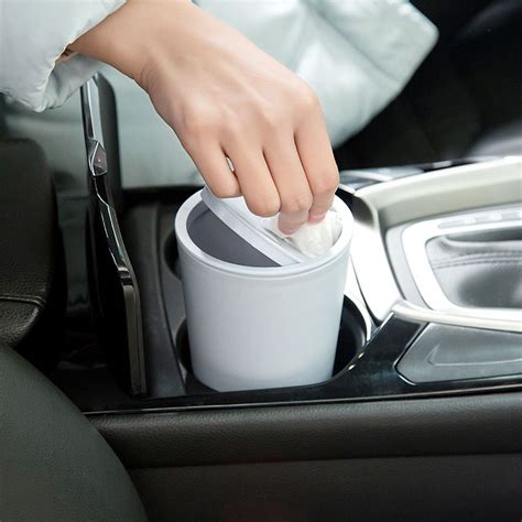 새로운 자동차 쓰레기통 쓰레기통 집 자동차 인테리어 액세서리 쓰레기 먼지 케이스 홀더 정리함 빈 바구니자동차 쓰레기