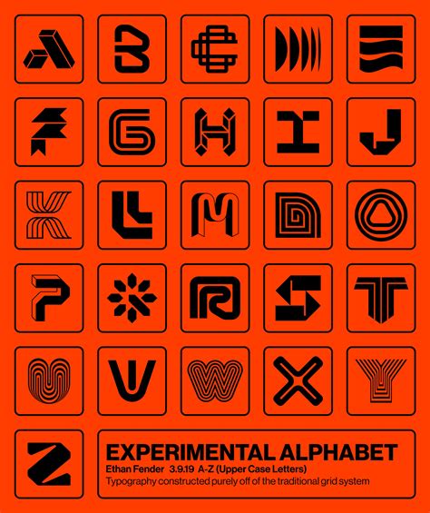 Lettering Alphabet Typography Grid System