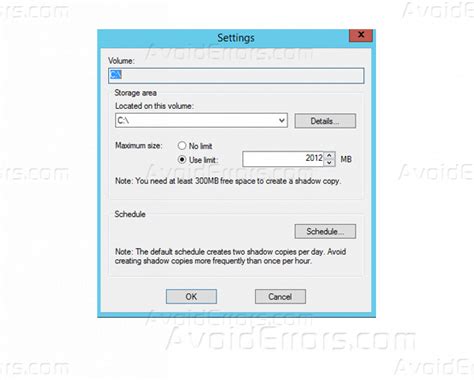 Enable Shadow Copy On A Shared Folder In Windows Server 2012 Avoiderrors