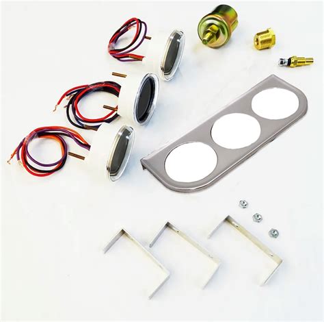 3 Gauge Led Bargraph Chrome