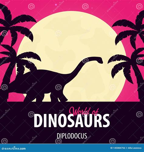 Banner World Of Dinosaurs Prehistoric World Diplodocus Jurassic