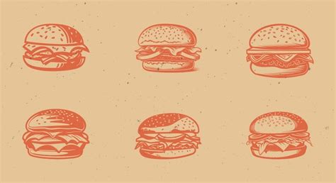 Premium Vector Gourmet Burger Vector Artwork