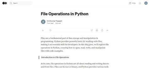 Ankitkumar Prajapati On Linkedin Python Fileoperations Coding