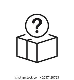Box Question Mark Sign Vector Illustration Stock Vector Royalty Free Shutterstock
