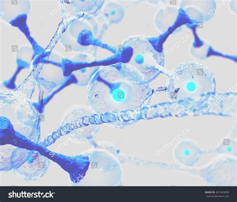 Cells Microbiology Molecules Concept 3d Illustration Stock Illustration