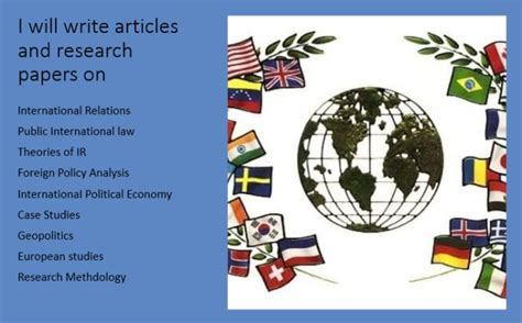 write assignments on foreign policy and international relations by