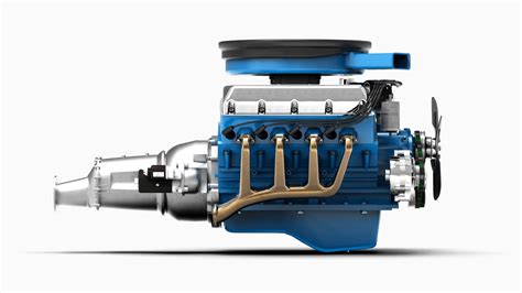 Ford 429 V8 Engine 3d Model By Impulse99