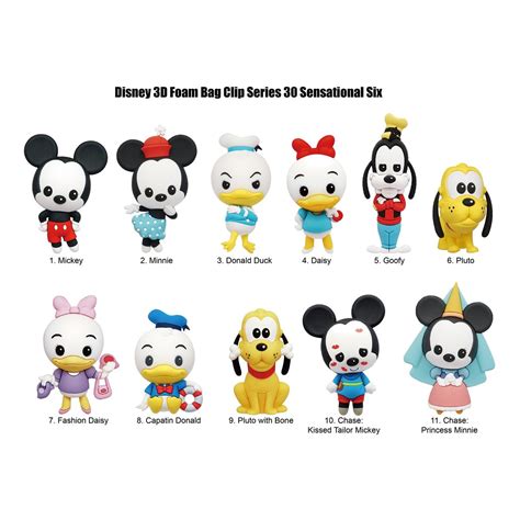 Disney Series 30 Figural Bag Clip Display Case