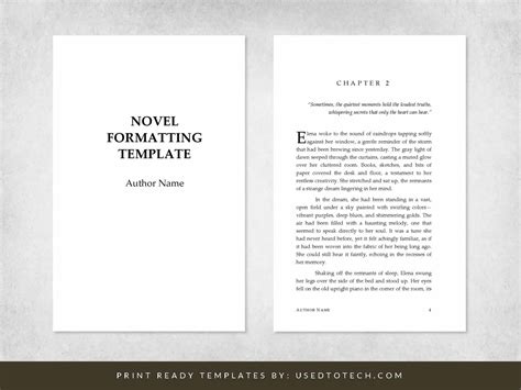 5 06 X 7 81 Word Novel Outline Template