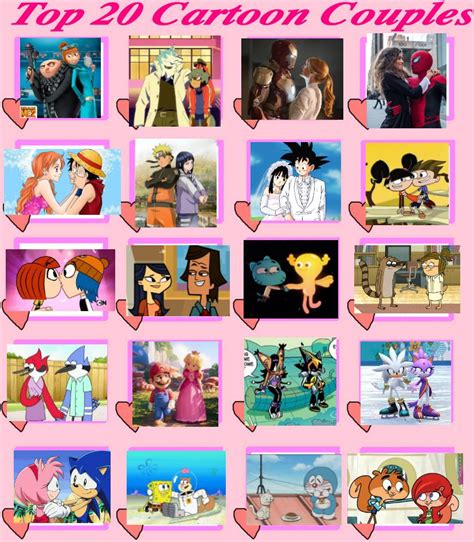 Top 20 Cartoon Couples By Haikaltv On Deviantart