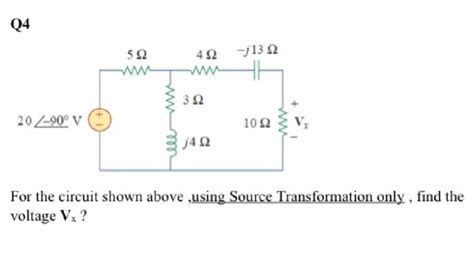 [solved] for the circuit shown above using source transf