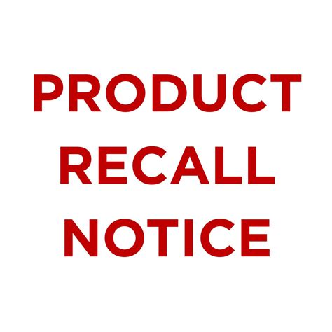 Product Recall Notification Greenstar