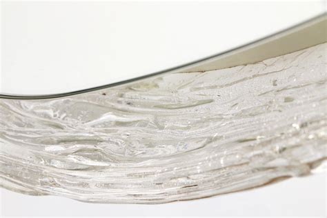 Hillebrand Vintage Oval Illuminated Wall Mirror Plexiglass 1960s