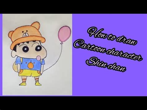 How To Draw Cartoon Character Shin Chan Easily Step By Step YouTube
