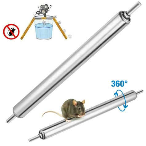 Stainless Steel Mouse Killer Roll Trap Log Grasp Bucket Rolling Roller ...