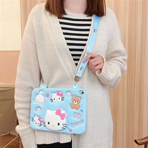 Feikong Cartoon Sanrio Hello Kitty Tablet Stand Case For Samsung Galaxy