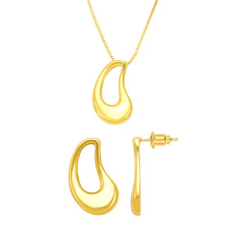 Alva Set 18k Gold Plated Unique Modern Jewelry Unique Brazilian