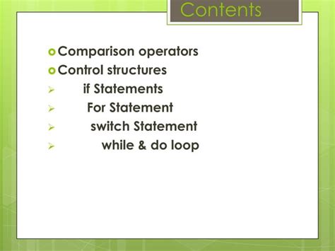 Control Structures Ppt