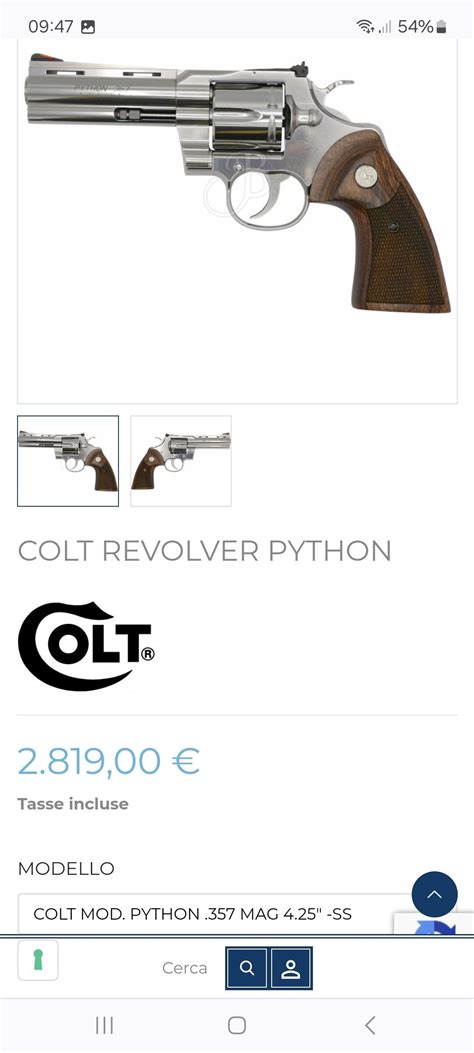 This Is Why In Italy It Is Still Worth Buying A Vintage Colt Python Colt Forum
