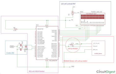 Digital Thermometer Circuit Diagram