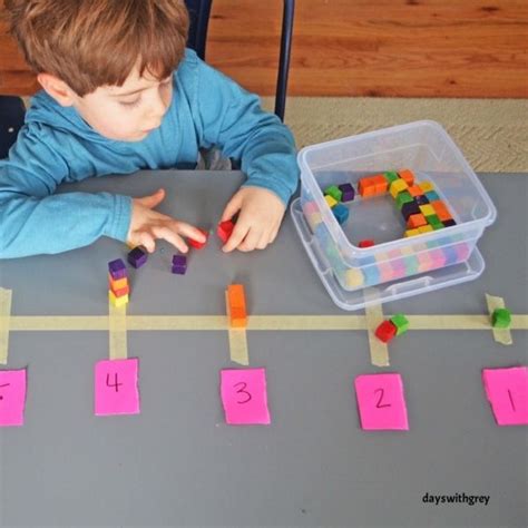 Block Count Up A Hands On Counting Activity Easy Math Games