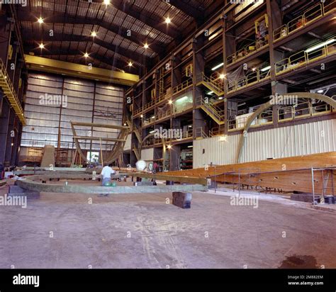 The Skeg And Frames Of The Avenger Class Mine Countermeasures Ship