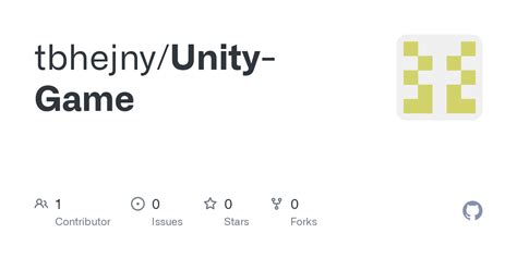GitHub Tbhejny Unity Game
