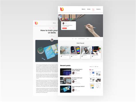 Blog Web Ui By Sahil Dabas On Dribbble