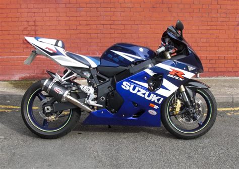 Blue White 750 K4 Suzuki Gsxr600 2004 2005 Aumotorfairing