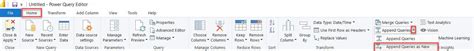 Append Columns In Power Bi Using Power Query Editor