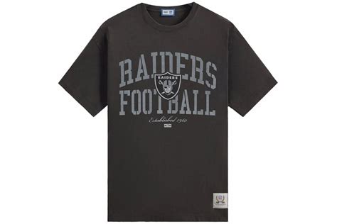 Kith X Nfl Raiders Vintage Tee Black Mens Fw23 Us