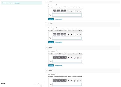 Solved Find The Phasor V1 Enter Your Answer Using Polar