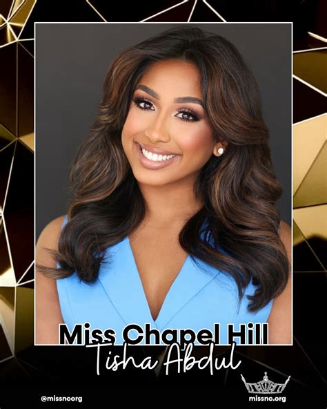Spotlight Tisha Abdul Miss Chapel Hill 2026 Miss North Carolina