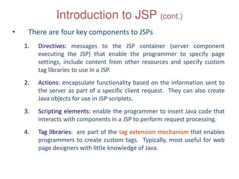 PPT - Introduction to JavaServer Pages (JSP) PowerPoint Presentation ...