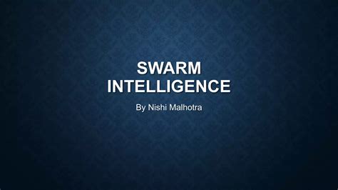 swarm intelligence ppt