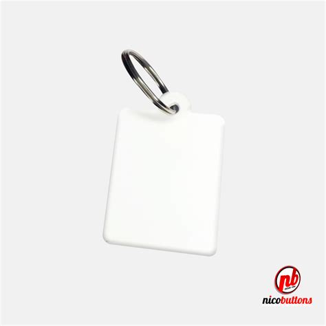 Llavero Plastico Sublimable Corazon Nicobuttons