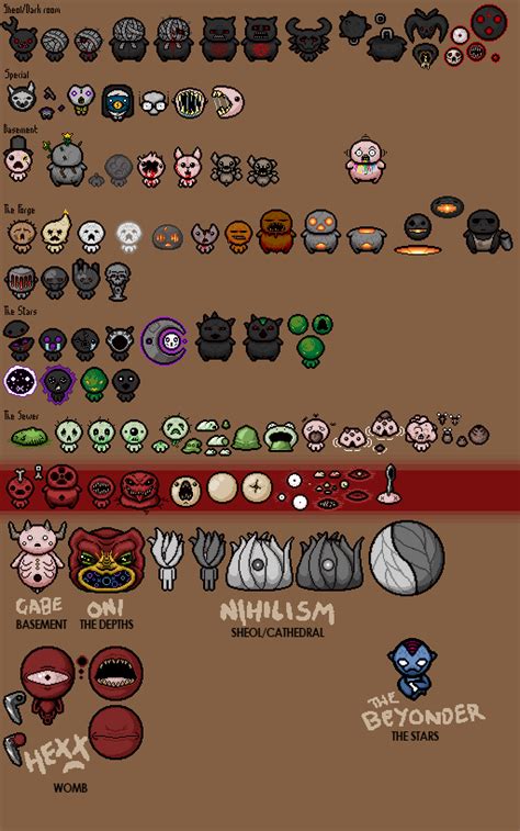 The Binding Of Isaac Sprites Jujagaming