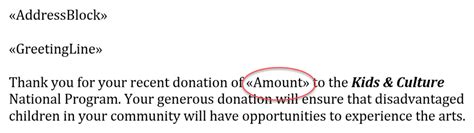 Fix The Formatting Of An Excel Mail Merge Field In A Word Document