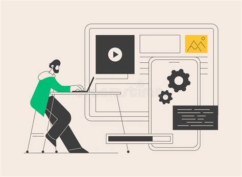 Cms Development Abstract Concept Vector Illustration Stock Vector Illustration Of Icon