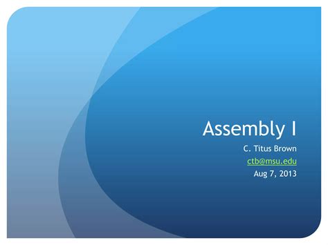 2013 Stamps Intro Assembly Ppt