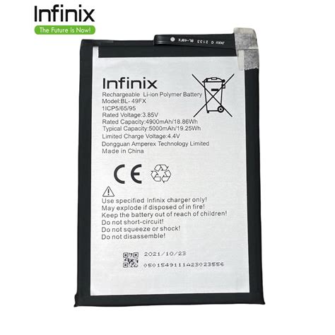 แบตเตอร แทศนย infinix Hot 8 Lite Hot 9 Smart 5 BL 49FX รบประกน