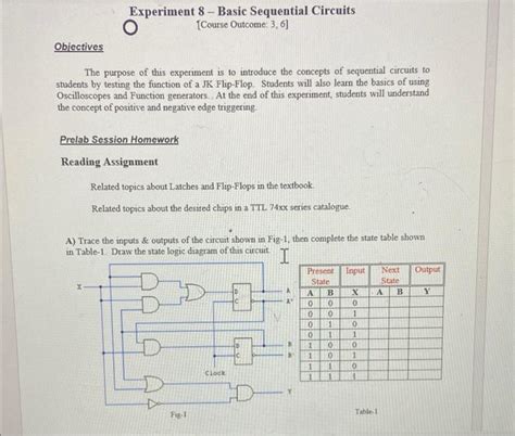 Solved Experiment Basic Sequential Circuits Course Chegg Com
