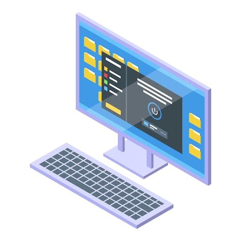 premium vector computer vpn icon isometric vector server network data