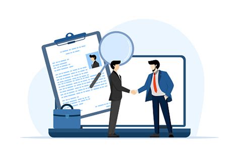 온라인 채용 Hr 인적 자원 관리 고용의 개념 인격이 있는 사람들은 직업에 가장 적합한 후보자를 선택합니다 신입 사원을 찾고