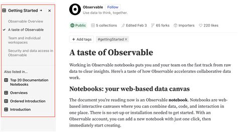 Collections Observable Documentation