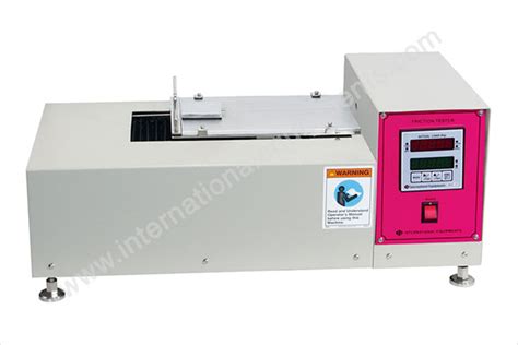 Cof Tester Static Kinetic Friction Tester Manufacturer India