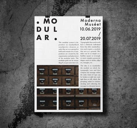 Modular Grid Poster Behance