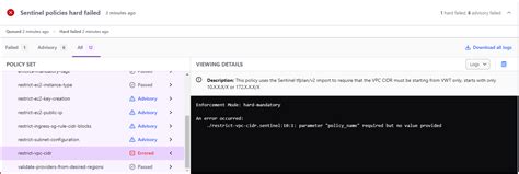 Sentinel Pass Param Per Policy Issue With Terraform Entreprise Sentinel Hashicorp Discuss