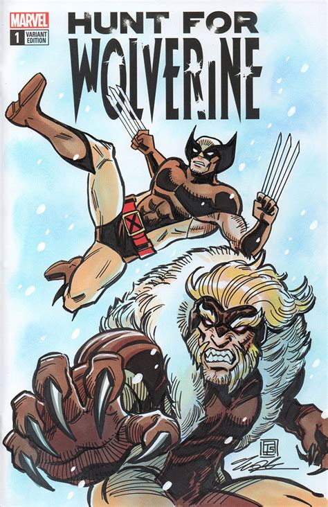 X-Men Wolverine vs Sabertooth Sketch Cover by timshinn73 on DeviantArt